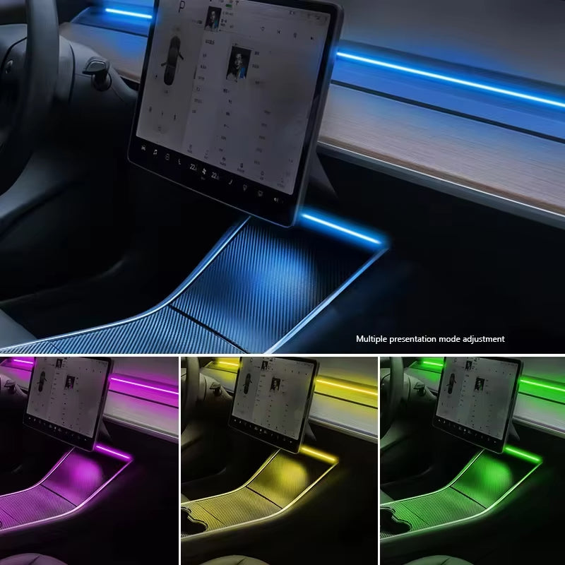 Interior Car Lights,LED Dashboard Ambient Light with Wireless APP and ...